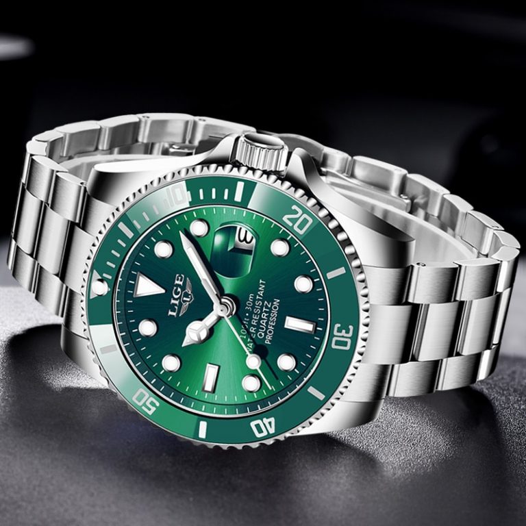 LIGE 10045 Submariner 30ATM Fashion Diver Watch - LIGE Watches