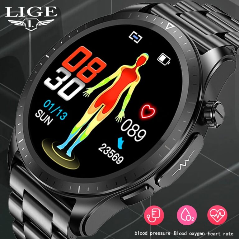 LIGE Smart Health v1.0 - IP68 (Blood Glucose + ECG + PPG) Smartwatch ...