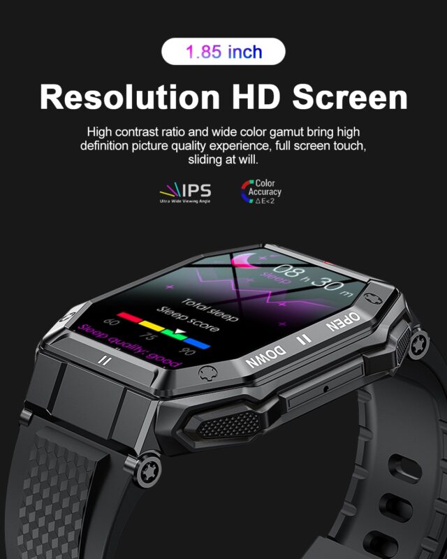 LIGE Military v1.0 - 5ATM Waterproof Fitness & Activity Tracker Smart ...